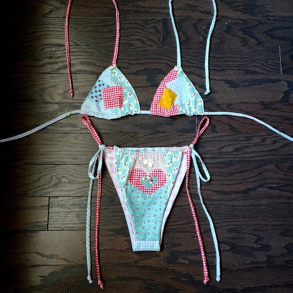 Frankie's Bikinis | Swim | Handmade Patchwork Bikini | Poshmark